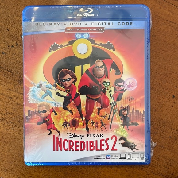 Disney | Other | Disneys Incredibles 2 Blue Ray Dvd Digital Code | Poshmark